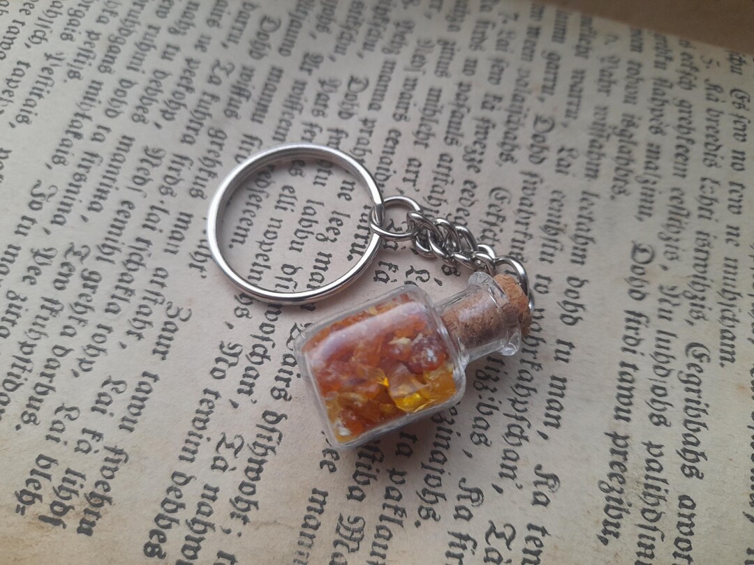 Personalized Amber Keychain , Made Out of Baltic Amber , Car Key Strap ...