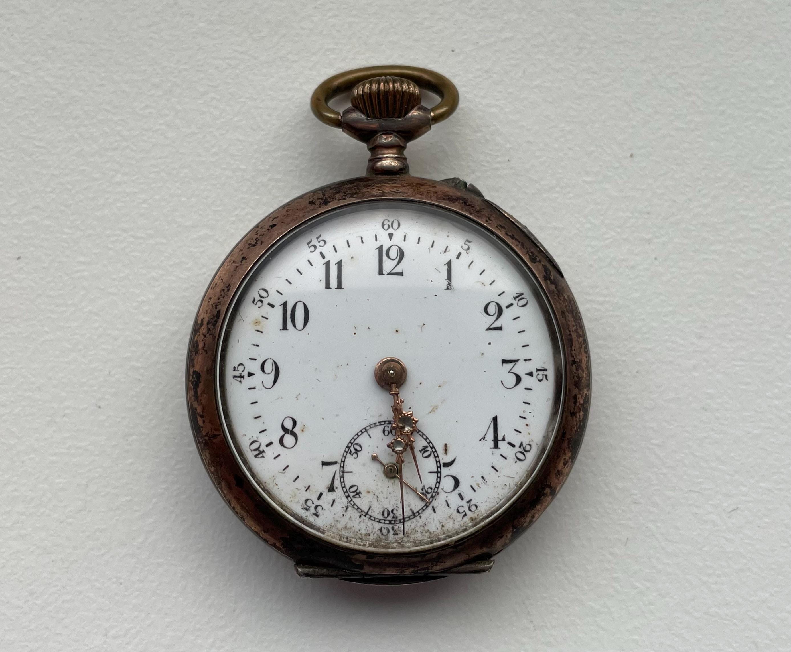 Early 1900s Pocket Watch. Remontoir Brand Silver Case. Original ...