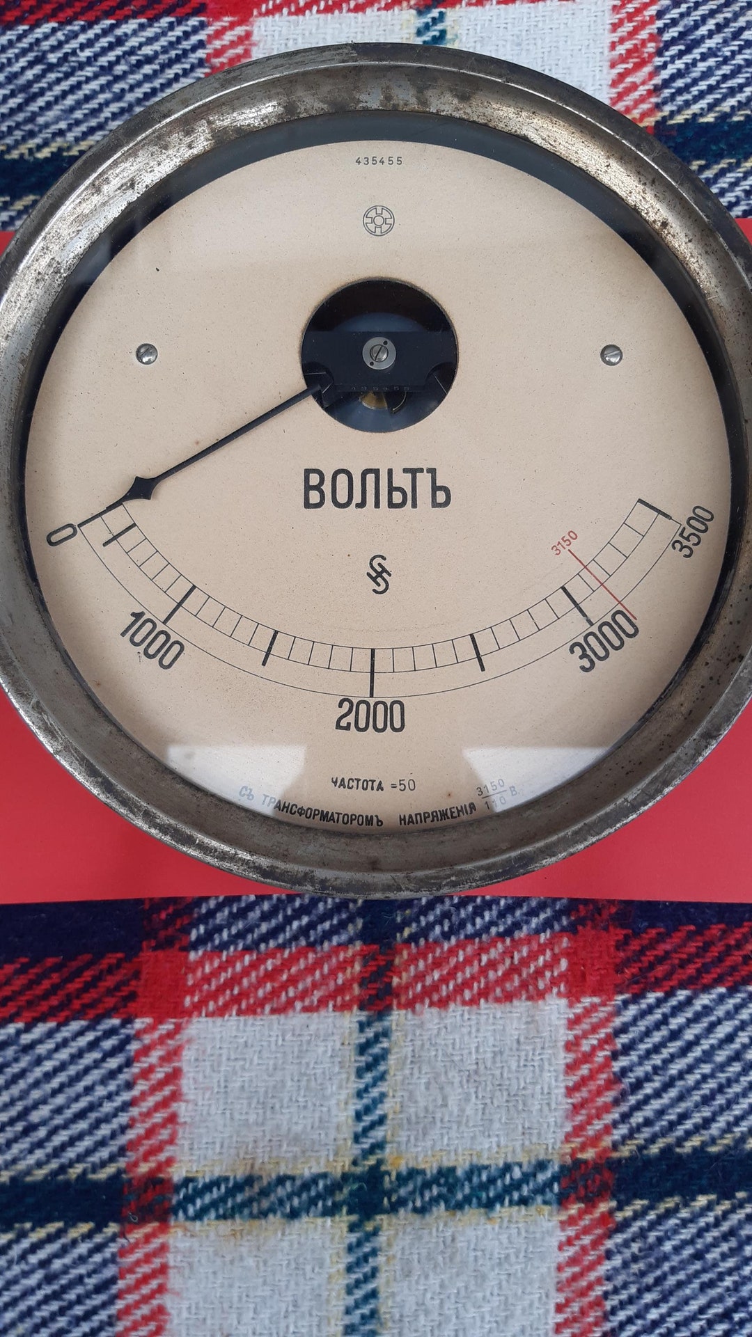 Rare Tsar Era Voltmeter . Russian Empire Rare Siemens Voltmeter. Вольтъ ...