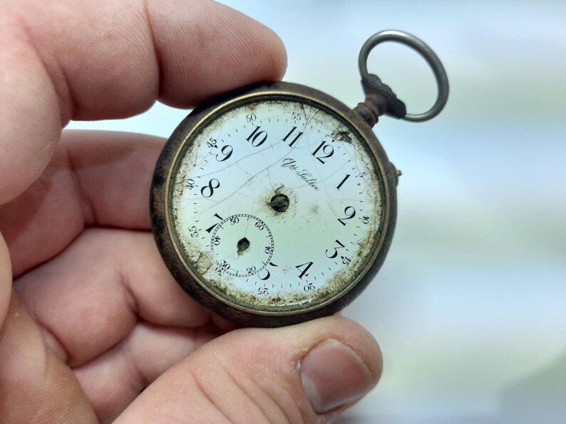 Antique Archeology Find , a Rare Oldtime Pocket Watch , Personalized ...