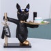 French Bulldog Butler Sculpture: Cool Nordic Resin Animal Ornament With ...