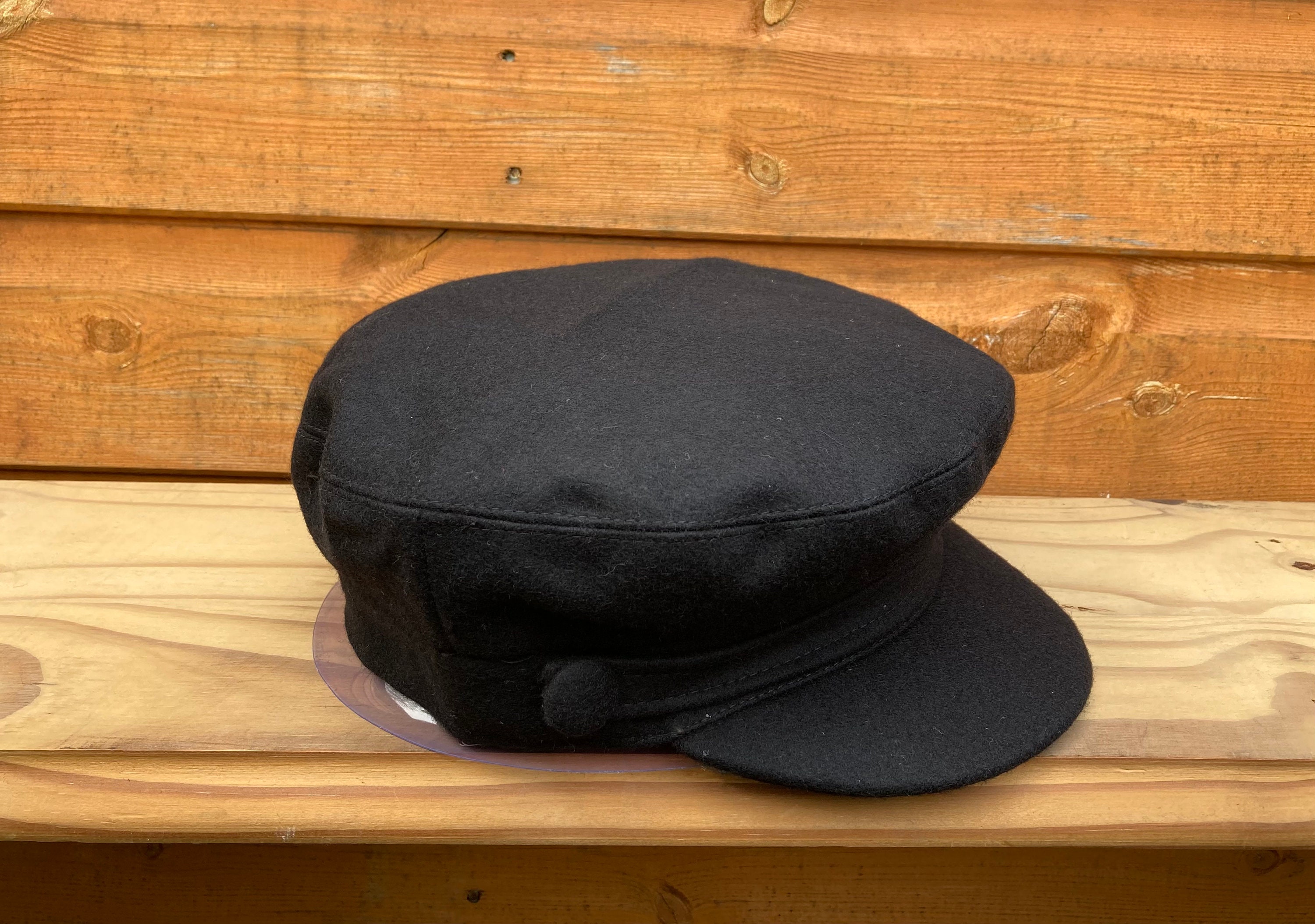 Fiddler Cap Wool Felt Breton Fisherman Fiddler Caps Black - Etsy