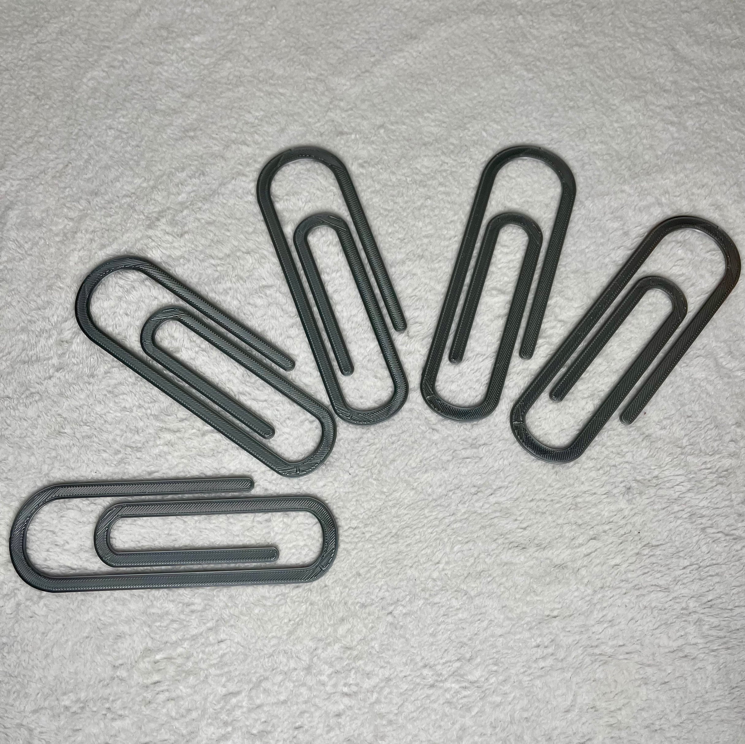 GIANT Paperclip (pack of 3) - 3D Printed - Bookmark - Etsy UK