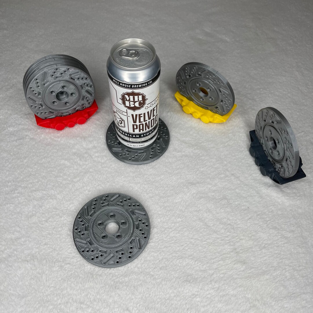 Car Rotor Drink Coasters (set of 4) - Tuner - Beer - Wine - Garage - 3D ...