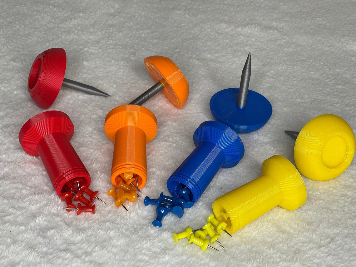 GIANT Thumb Tack Storage Container pack of 4 3D Printed - Etsy