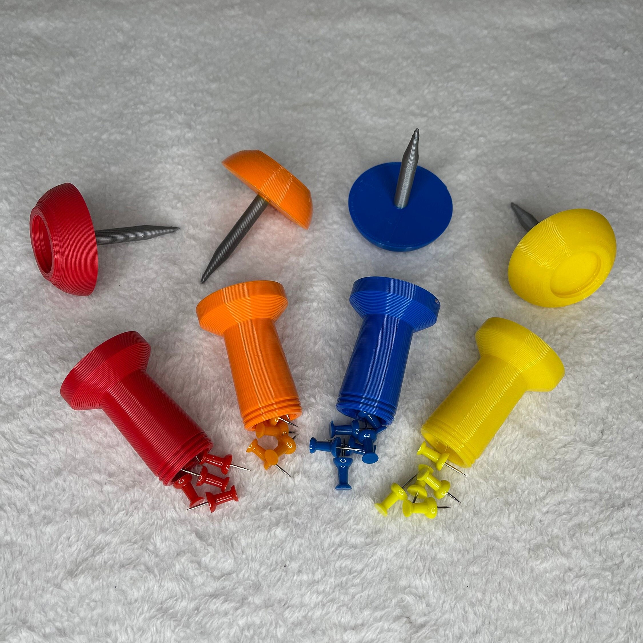GIANT Thumb Tack Storage Container pack of 4 3D Printed - Etsy