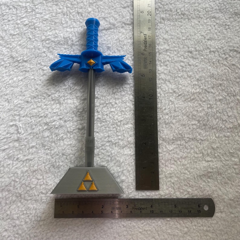 Master Sword Pen With Triforce Pedestal - Zelda Ocarina of Time - Etsy