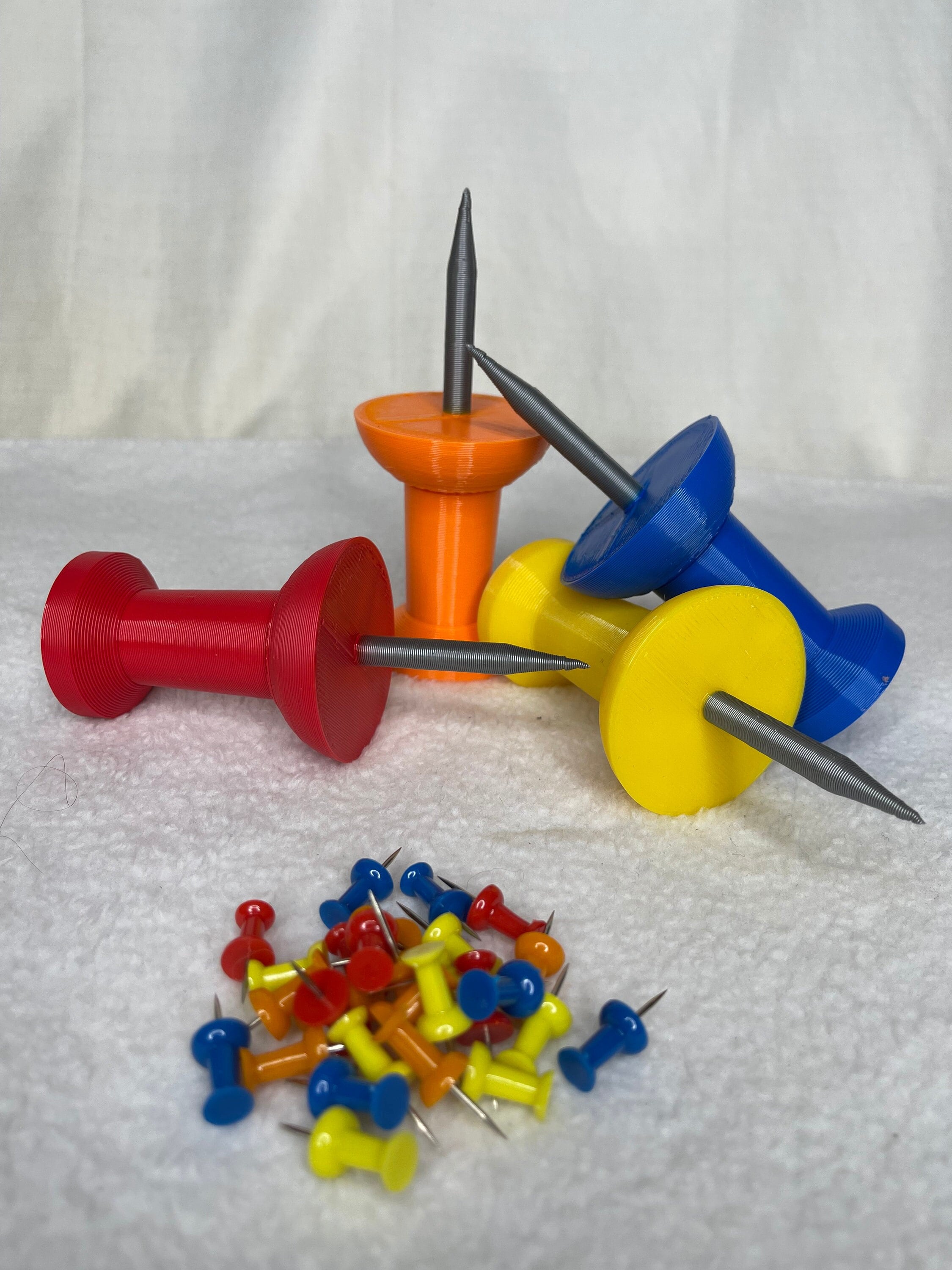 GIANT Thumb Tack Storage Container pack of 4 3D Printed - Etsy