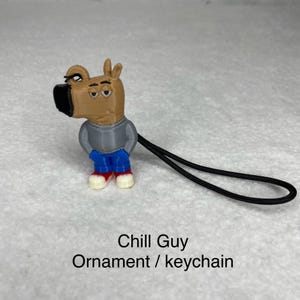 Chill Guy Figurine: 3D Printed Meme, Desk Decor - Etsy