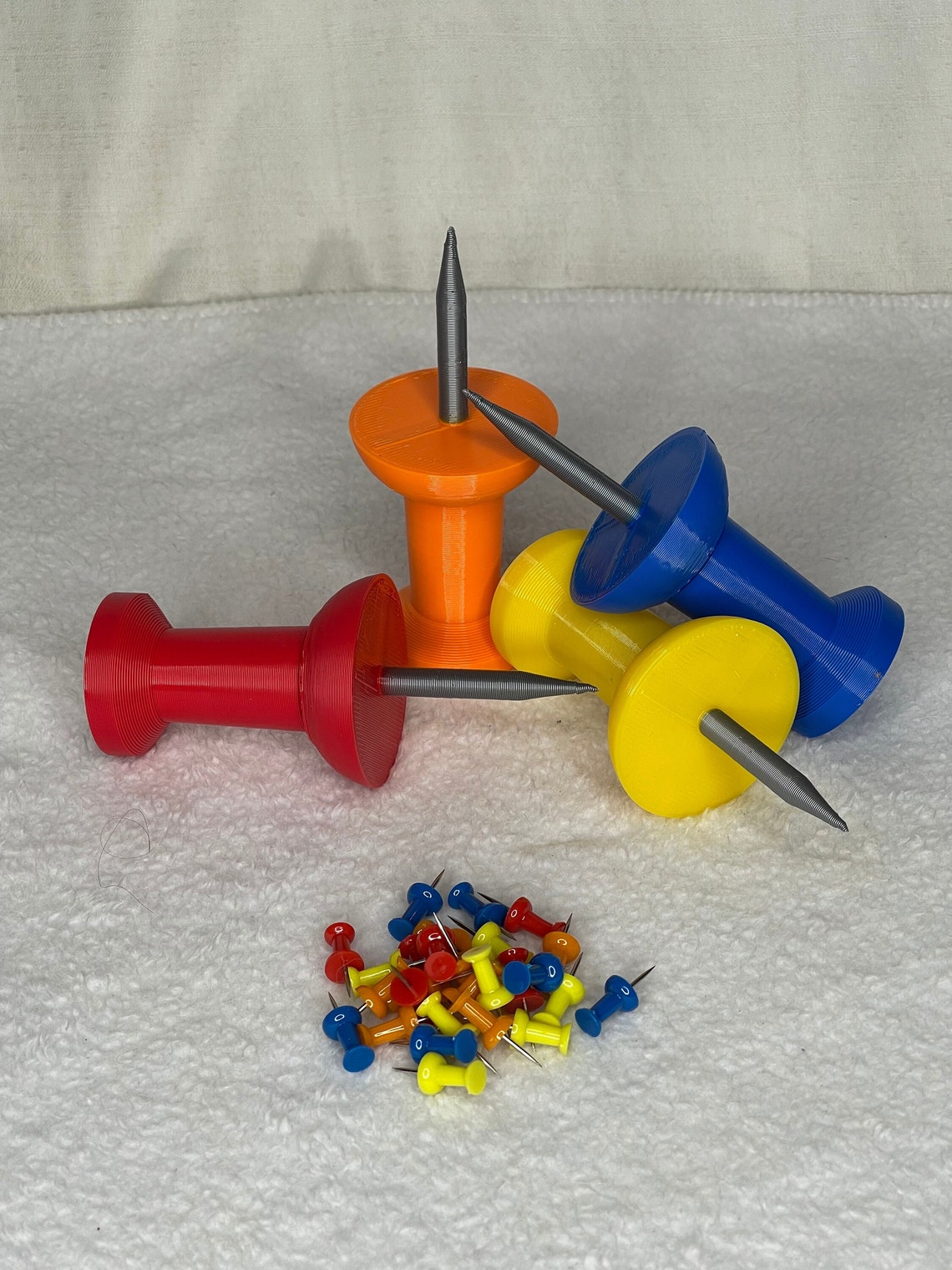 GIANT Thumb Tack Storage Container pack of 4 3D Printed - Etsy