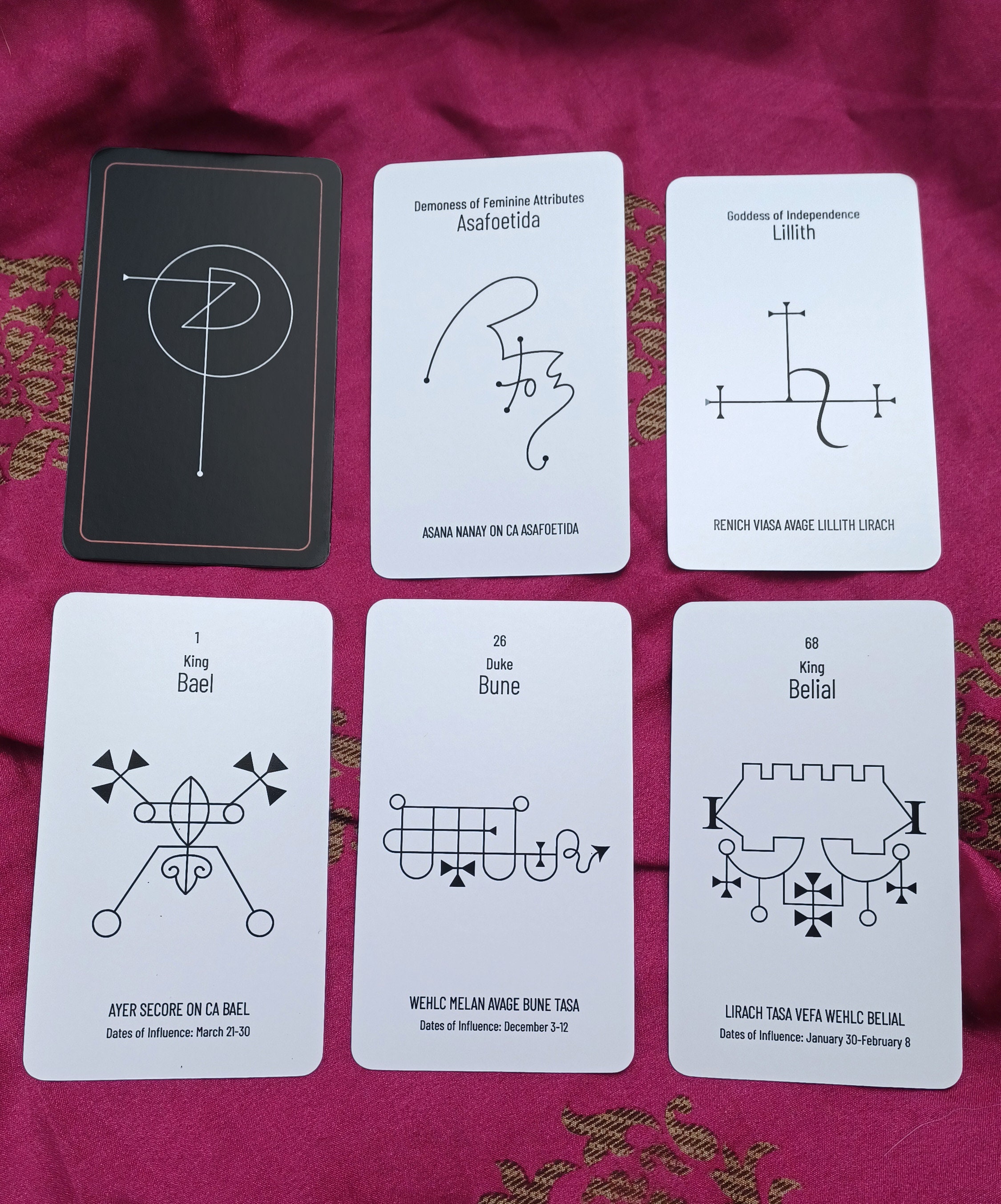 Sigils of the Infernal Divine 350 GSM Smooth - Etsy