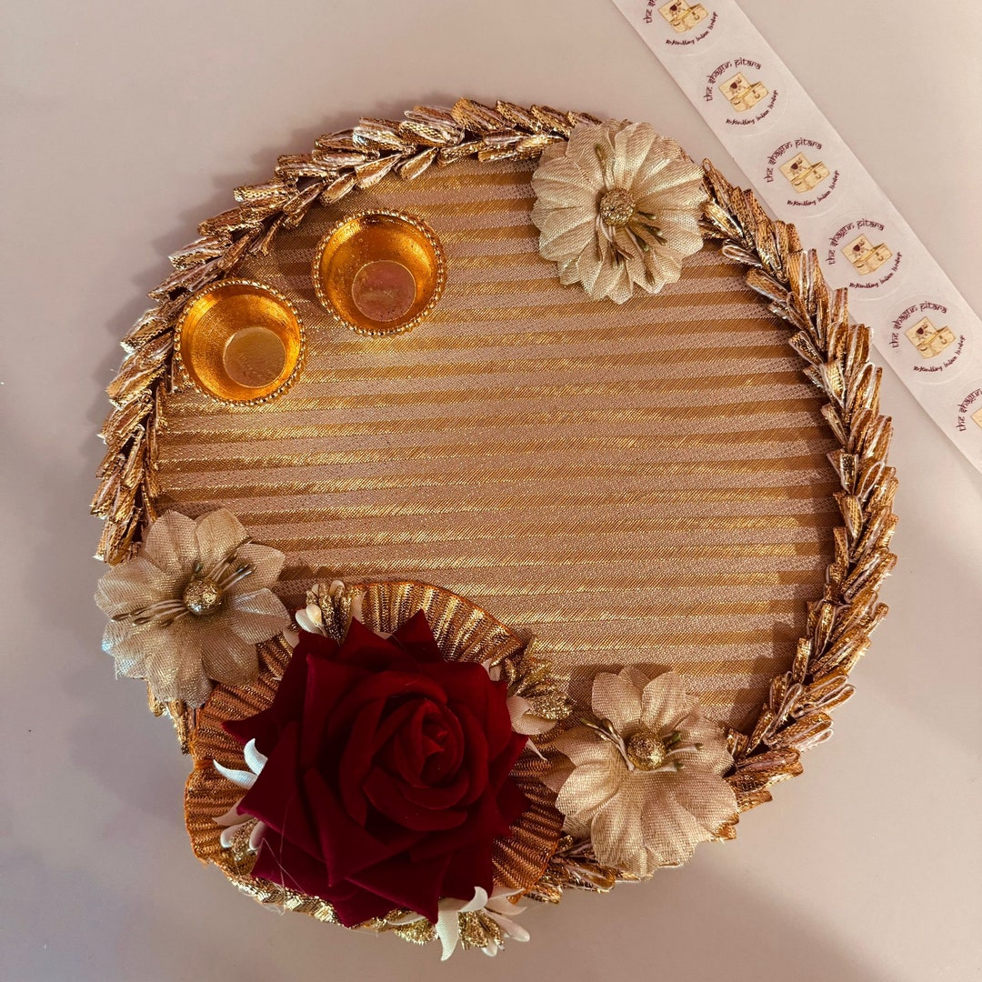 Puja Thali, Pooja Thali, Haldi Plates, Diwali Gift, Pooja Items, Aarti ...