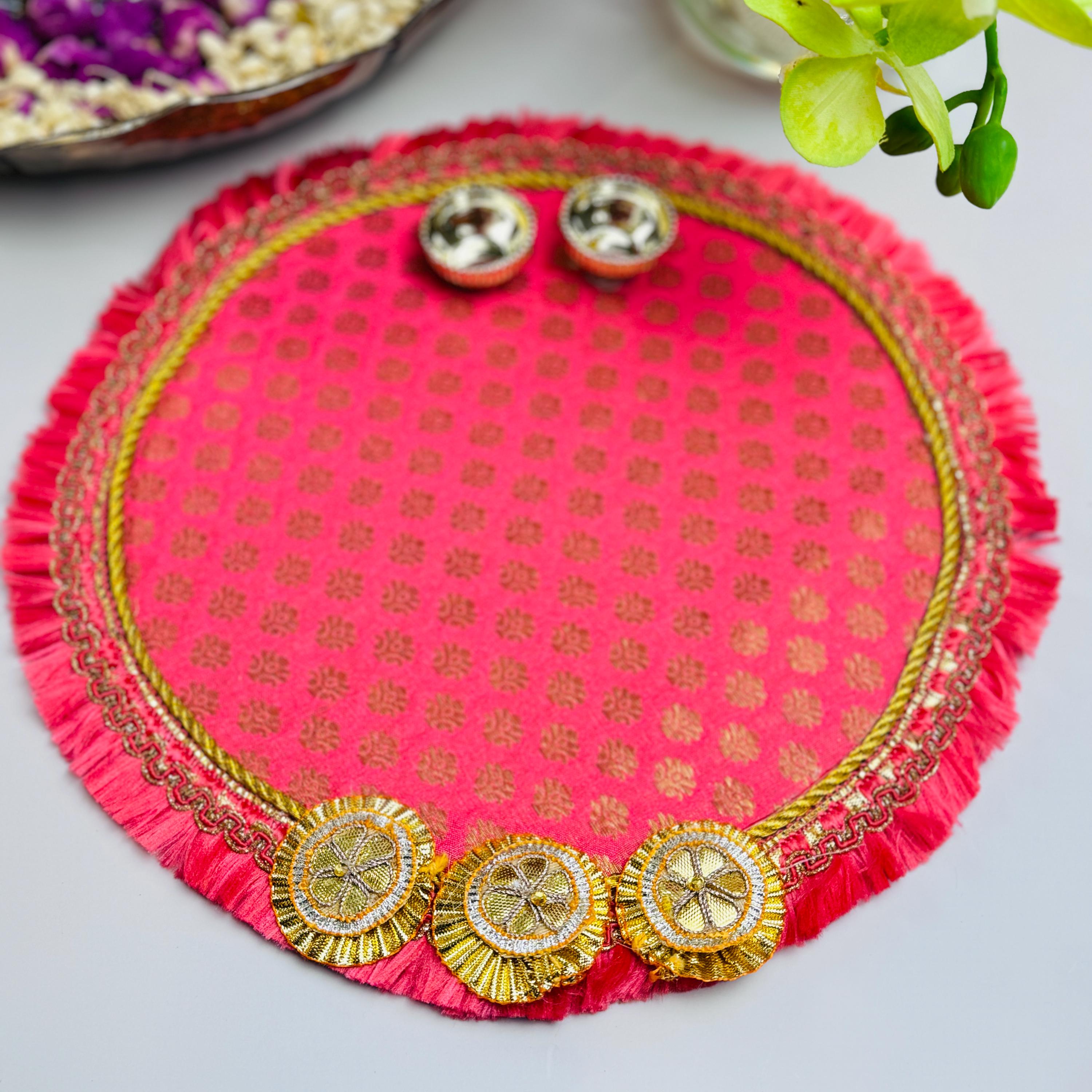 Pooja Thali, Puja Thali Set, Haldi Kumkum Plate Roli Chawal Holder ...