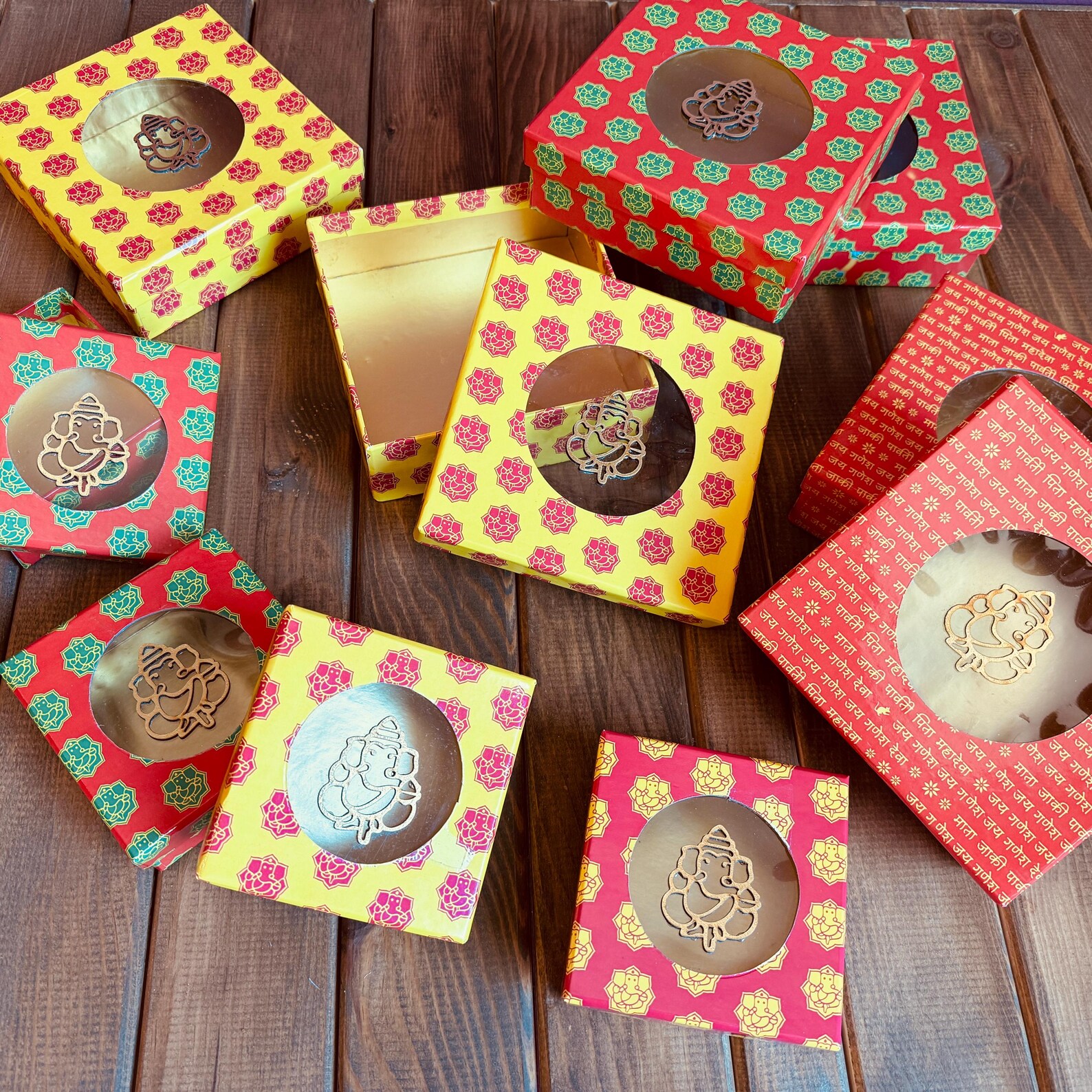 Mithai Boxes, Indian Sweet Box for Ganapati Favor, Indian Gift Box ...