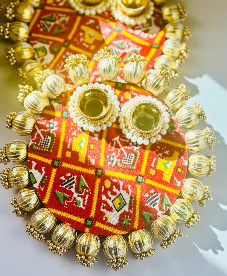 Pooja Thali, Puja Thali Set, Haldi Kumkum Plate Roli Chawal Holder ...
