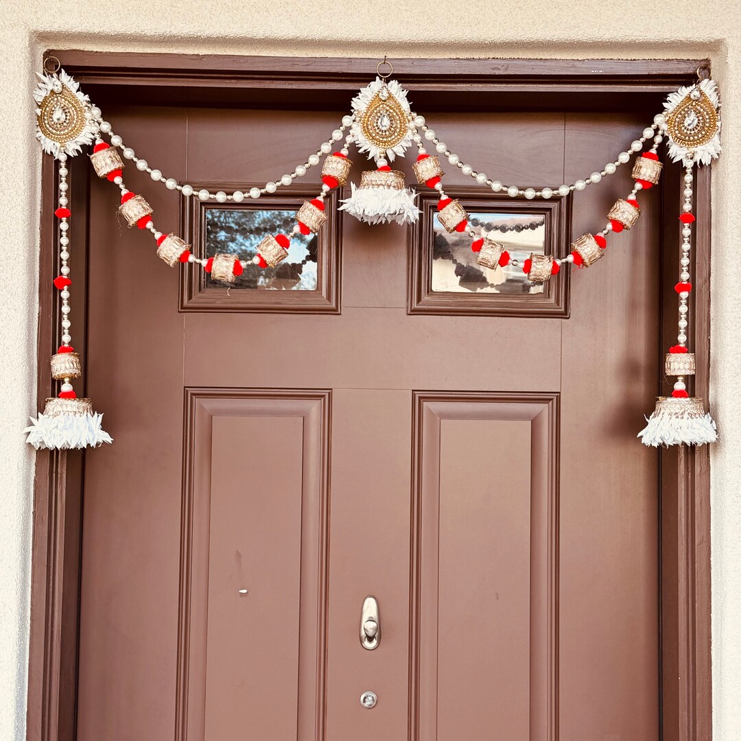 Toran Door Hanging, Diwali Decoration, Front Door Toran, Pooja Mandir ...