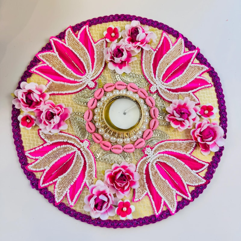 Rangoli Wool Mat - Etsy