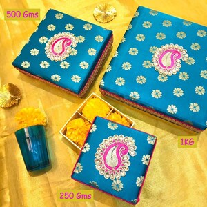 500 Gms Mithai Boxes, 1 Kg Indian Sweet Box, Diwali Sweet Box, Sweet ...