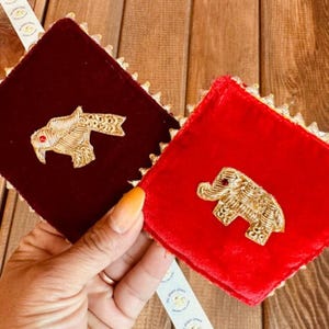 Velvet Coin Box, Coin Dispay Box, Box for Gifting Silver/golden Coin ...