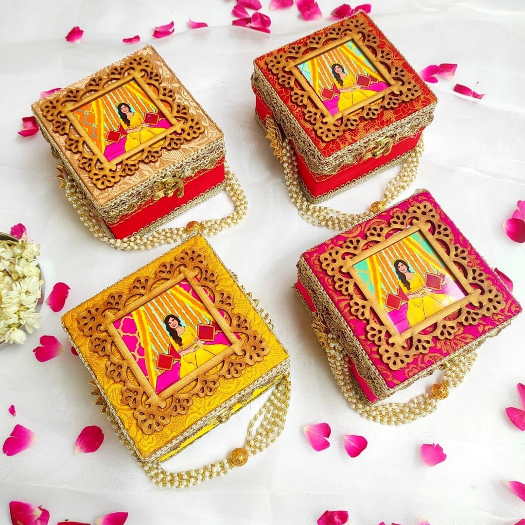 Mini Trunks for Haldi Favors, Indian Wedding Favors, Indian Bulk Favors ...