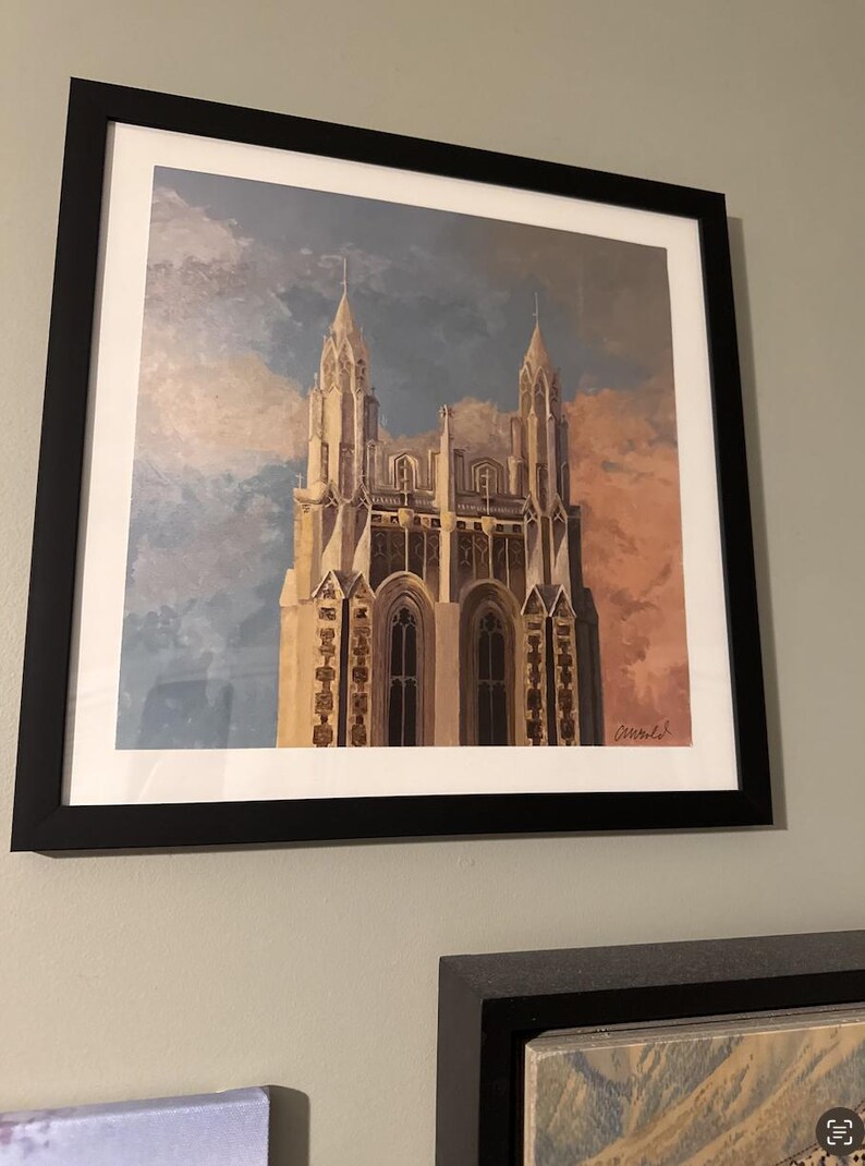 Boston College Art Print | Gasson Hall - Etsy
