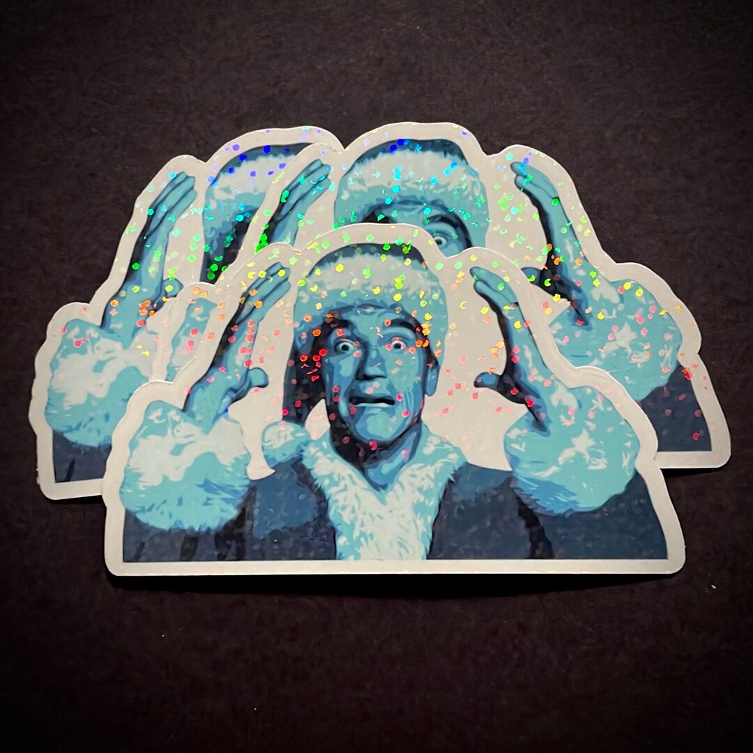 Arnold Schwarzenegger Santa, Christmas Sticker, Jingle All the Way ...