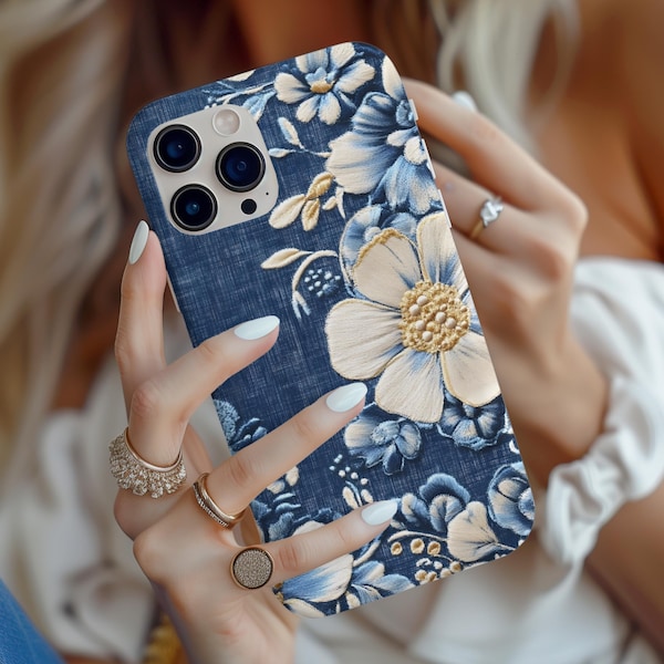 Denim Phone Case - Etsy