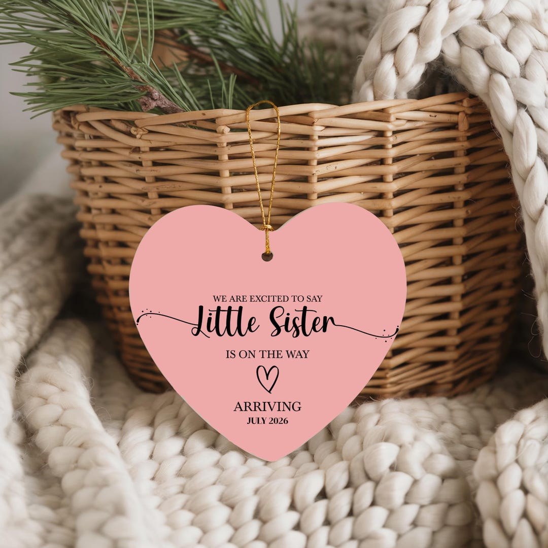 It’s a Girl Pregnancy Announcement Ornament, Baby Girl Gender Reveal ...