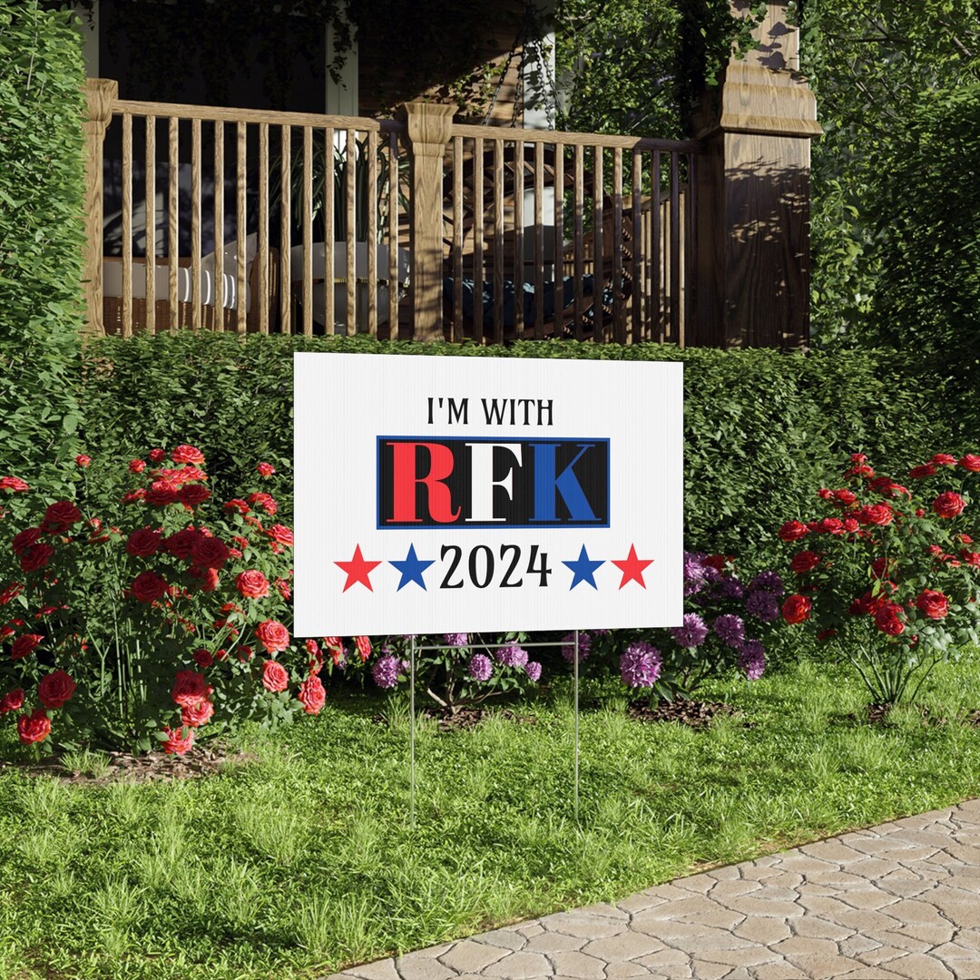 I'm With RFK Political 2024 Election Yard Sign, RFK Vote Supporting ...