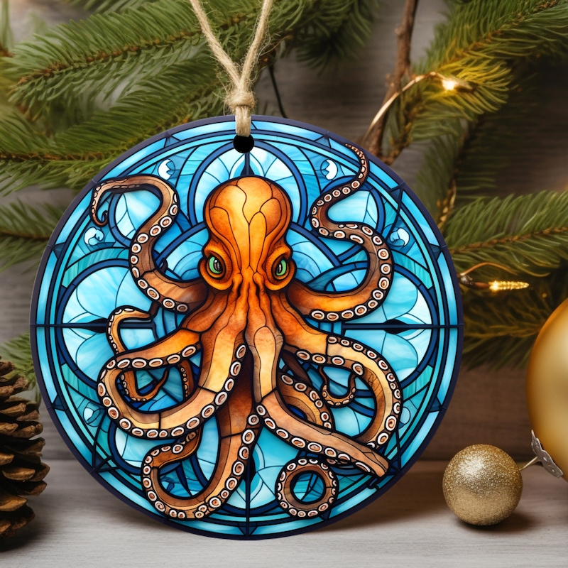 Octopus Decoration - Etsy