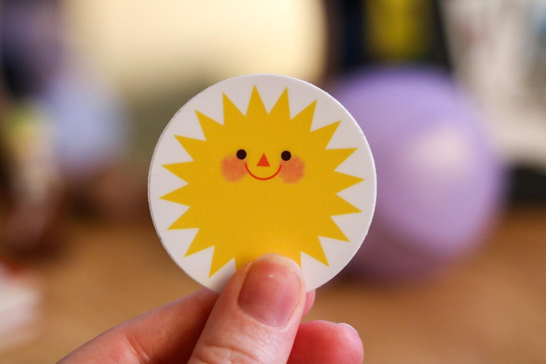 Cute Sun Sticker - Etsy