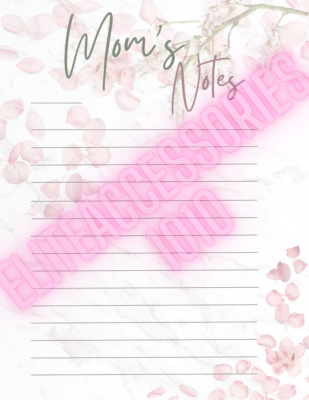 Digital Download Pink Foral Journal Interior for Low Content Books - Etsy