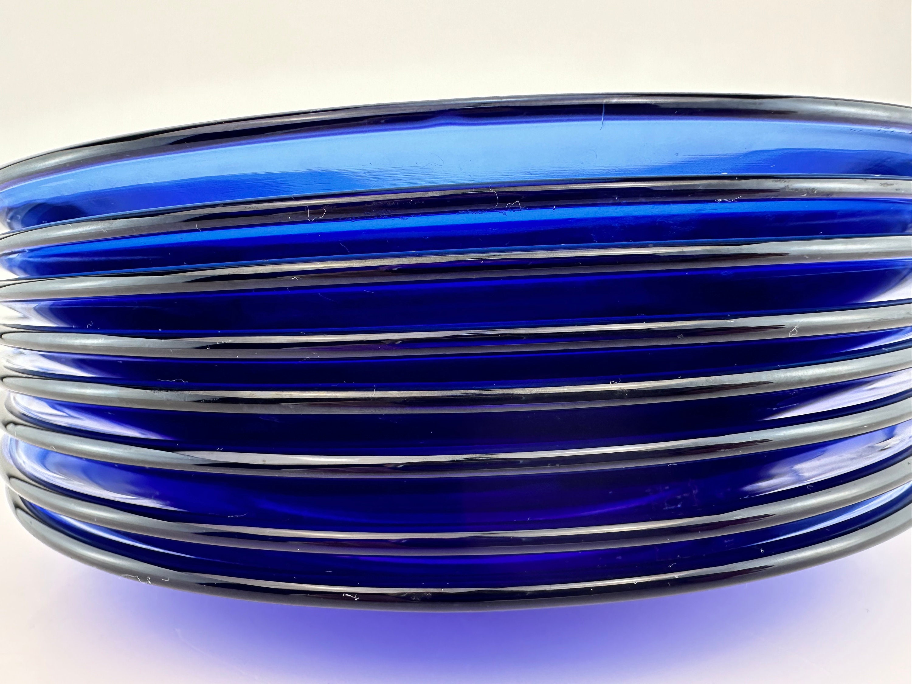 Vintage MCM Cobalt Blue Plates, Set of 9, Mid Century Party - Etsy