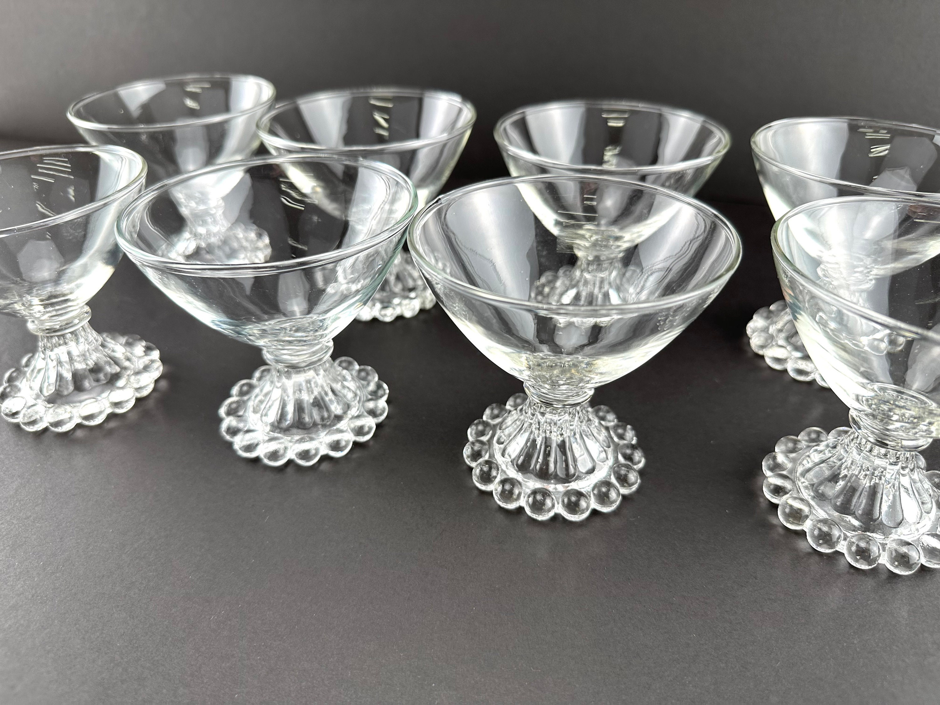 1930's Vintage Anchor Hocking Berwick Boopie Cocktail Glasses, Set of 8, Vintage Barware ...