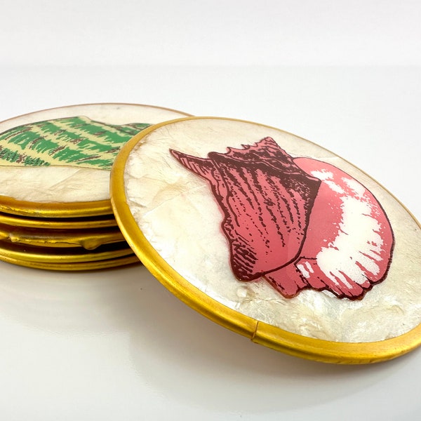 Sea Shell Coasters - Etsy