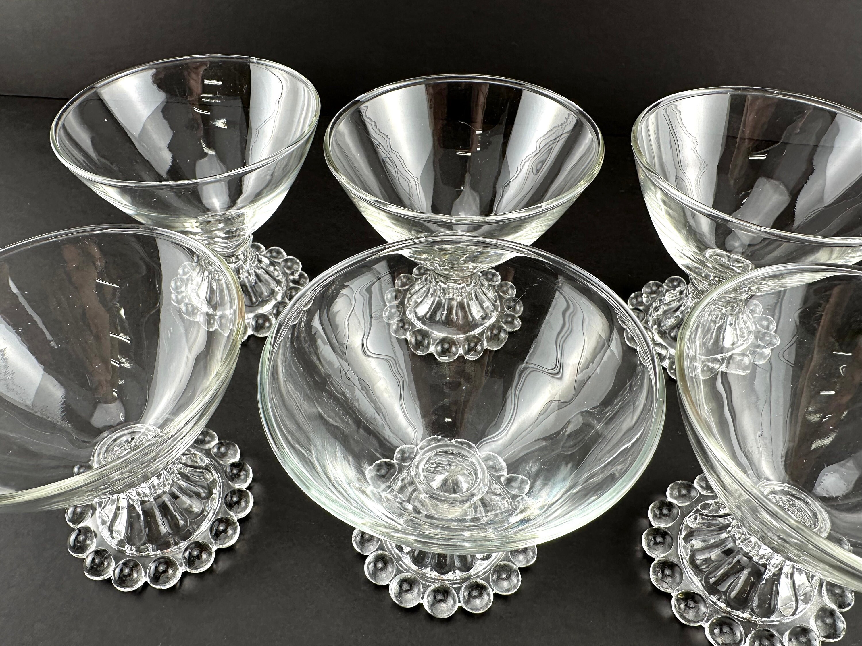 1930's Vintage Anchor Hocking Berwick Boopie Cocktail Glasses, Set of 8, Vintage Barware ...