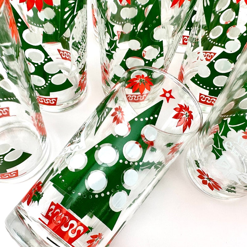 Christmas Glassware - Etsy