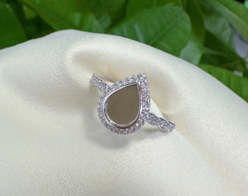 Gold Breast Milk Teardrop Marquise Ring Setting 10k/14/18k - Etsy