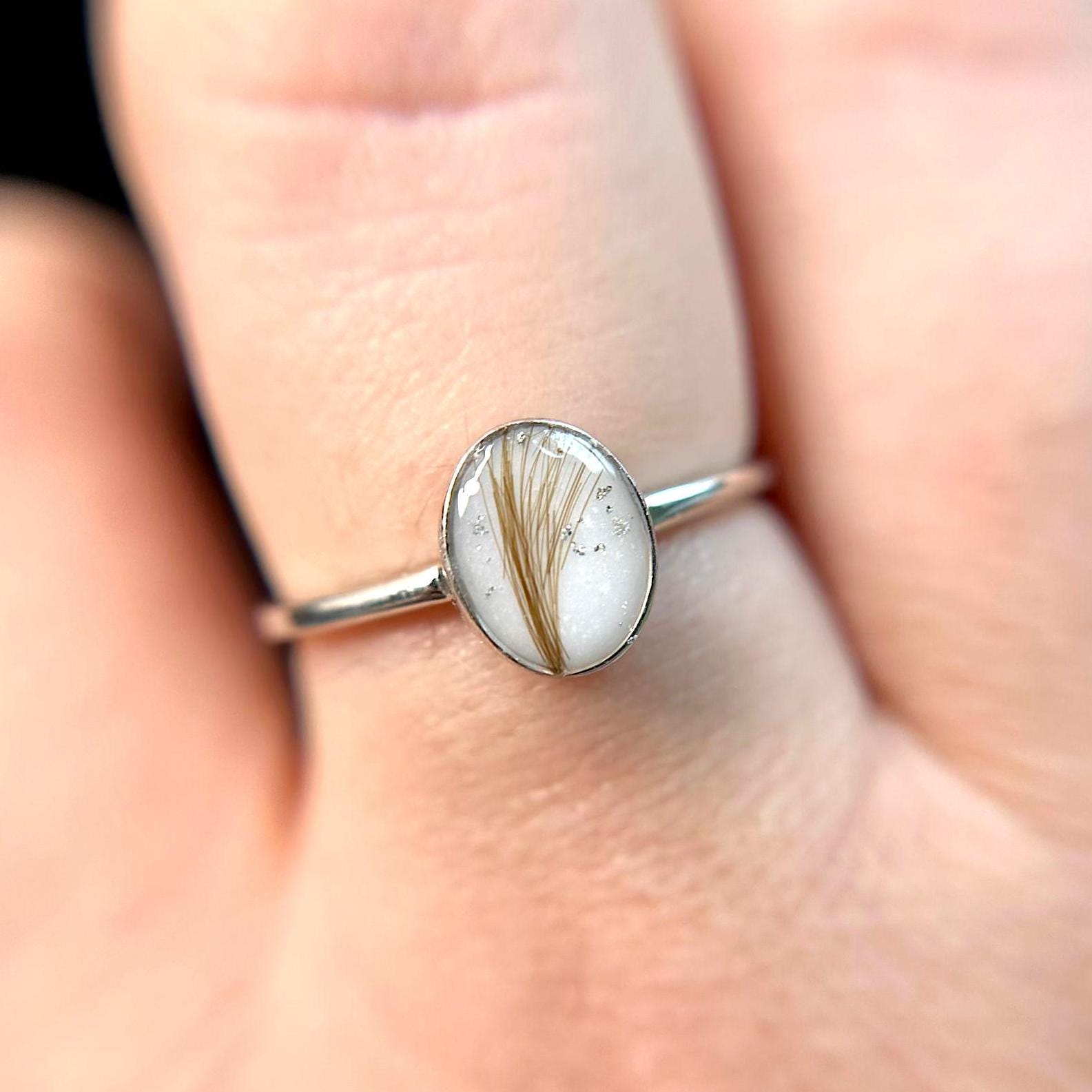 10k 14k 18k Solid Gold Breastmilk Ring Setting, Oval Bezel Cup Keepsake ...