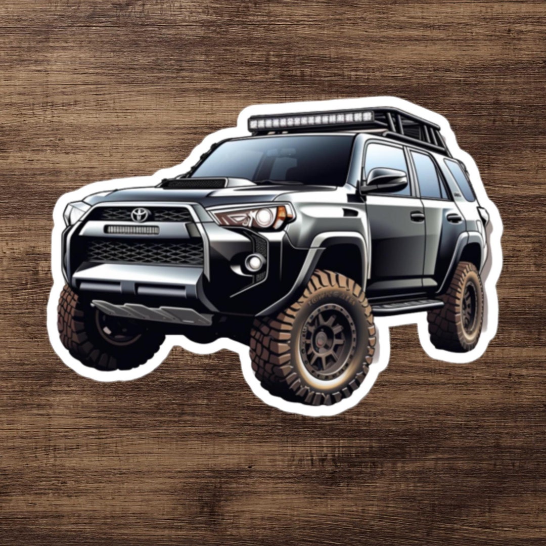 4runner Iconic Toyota 4runner Sticker Black Water Bottle Notebook ...