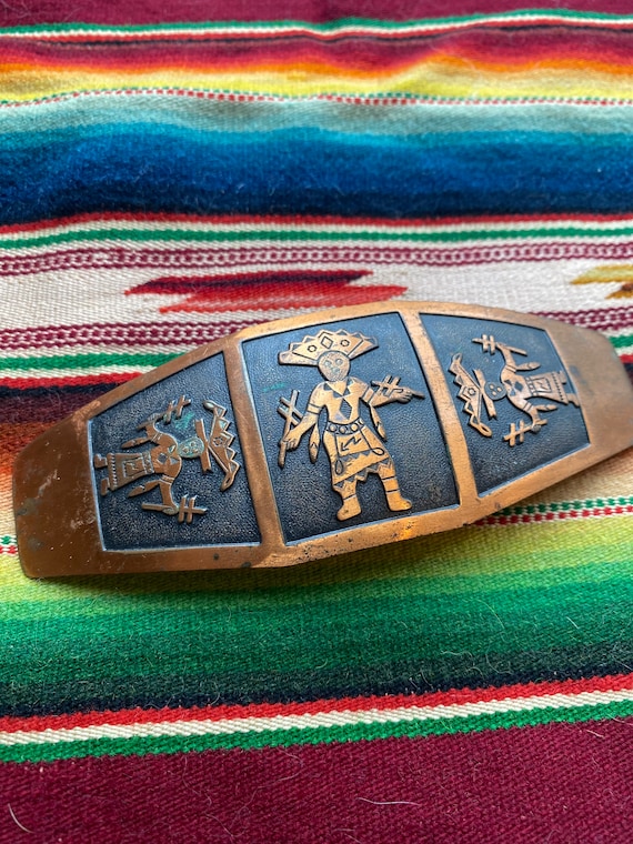 Vintage copper aztec design - Gem