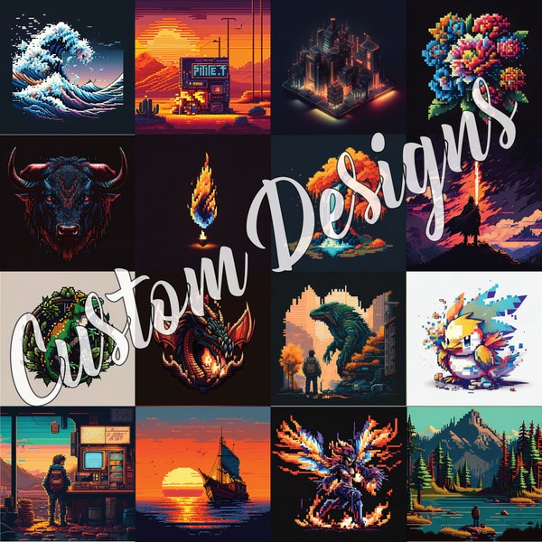 Pixel Art Print - Etsy