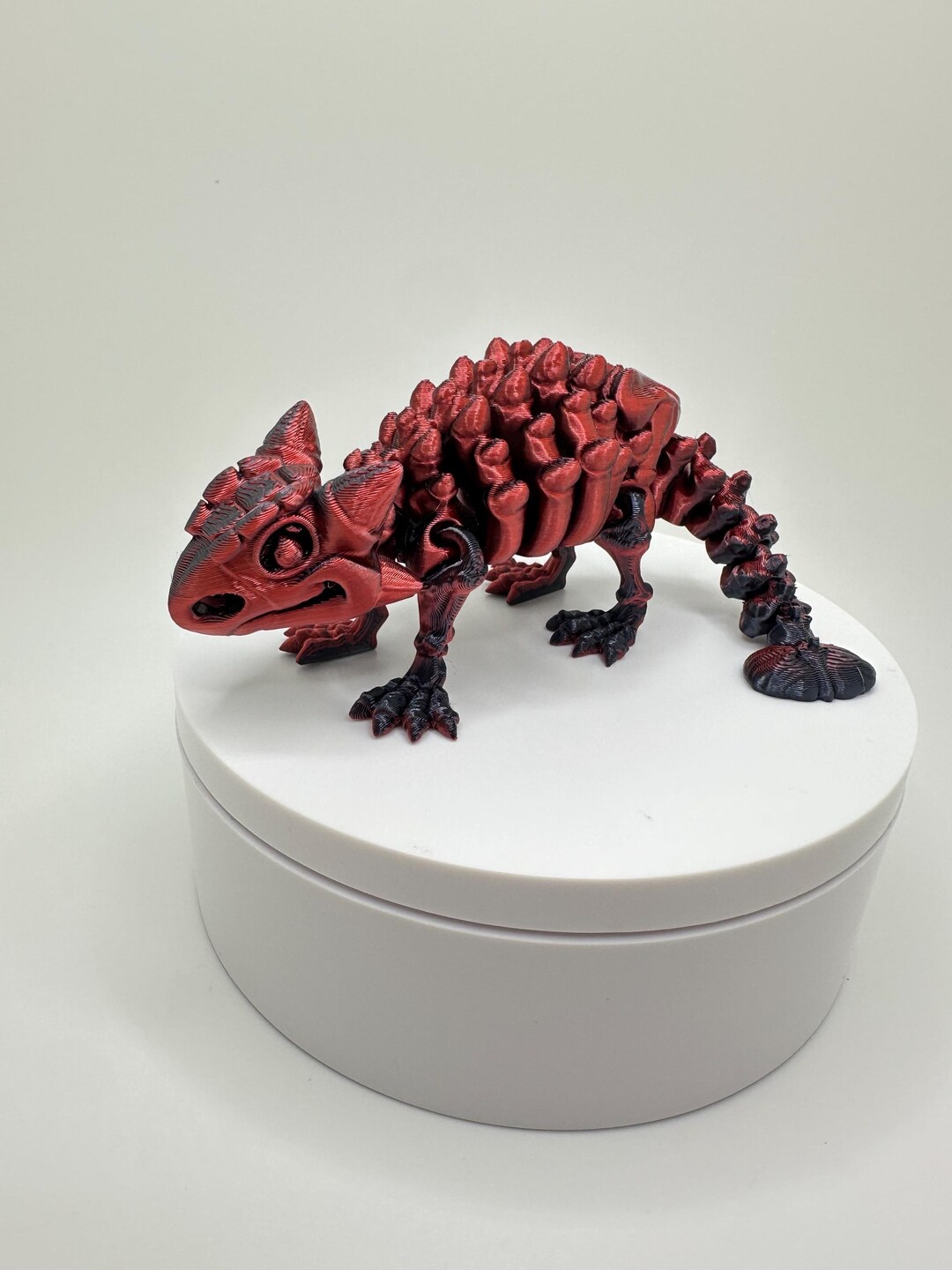 3D Printed Articulated Ankylosaurus Skeleton: Customizable Dino Model ...