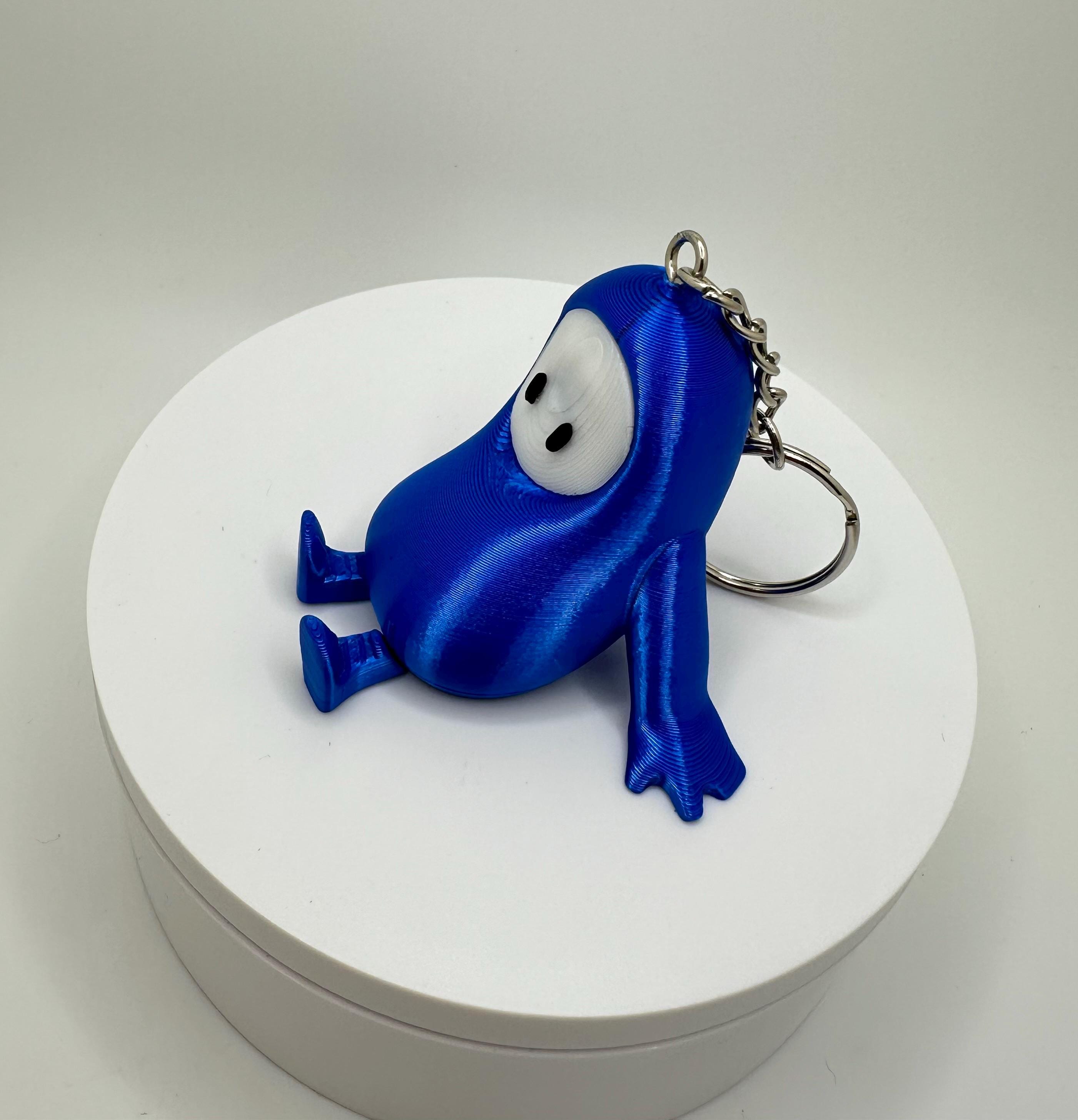 Custom 3D Printed Fall Guys Minifigure Keychain: Doubles as Phone ...