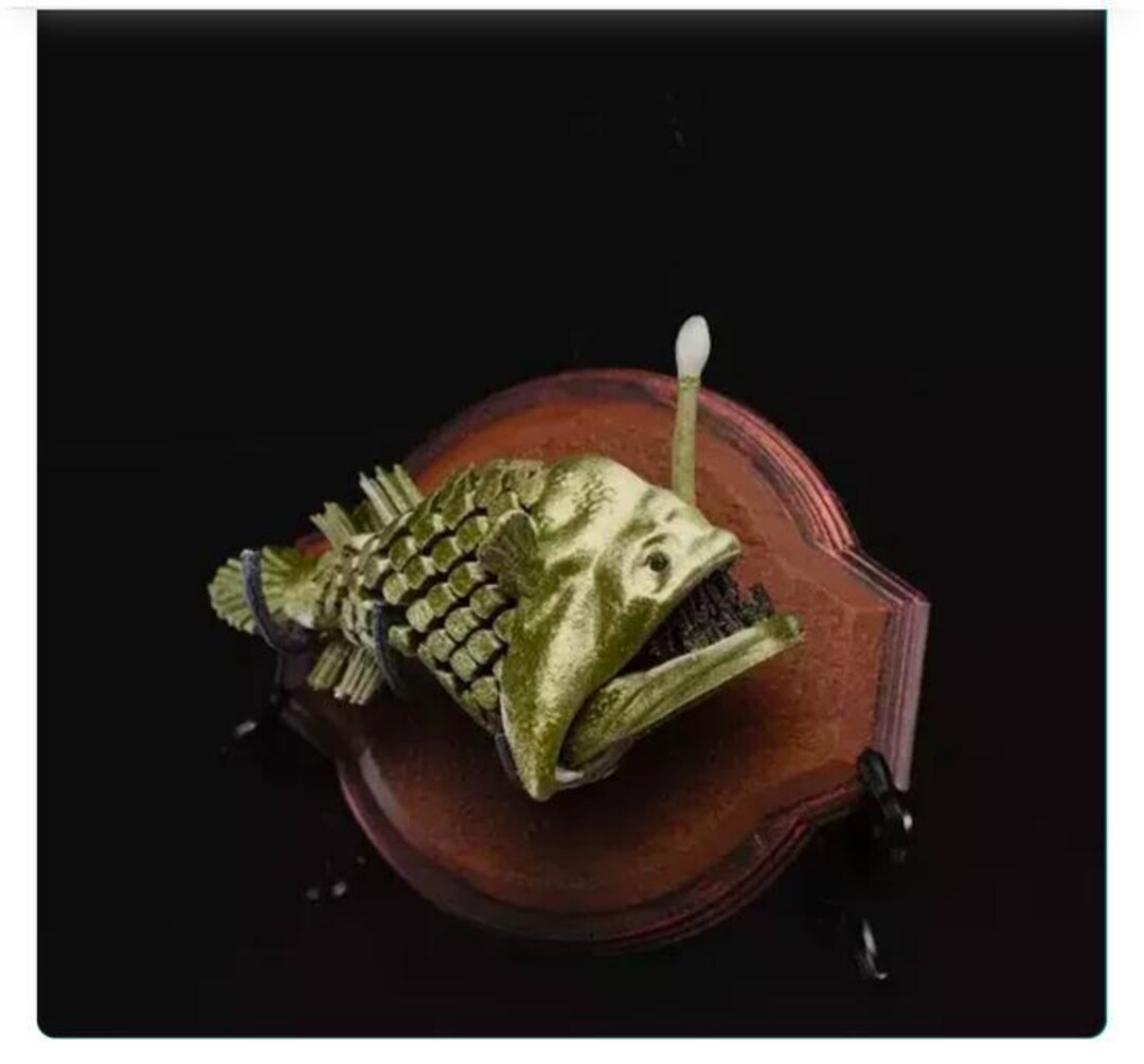 3D Printed Articulated Devil Fish: Tropical Fidget Toy Desk Decor - Etsy