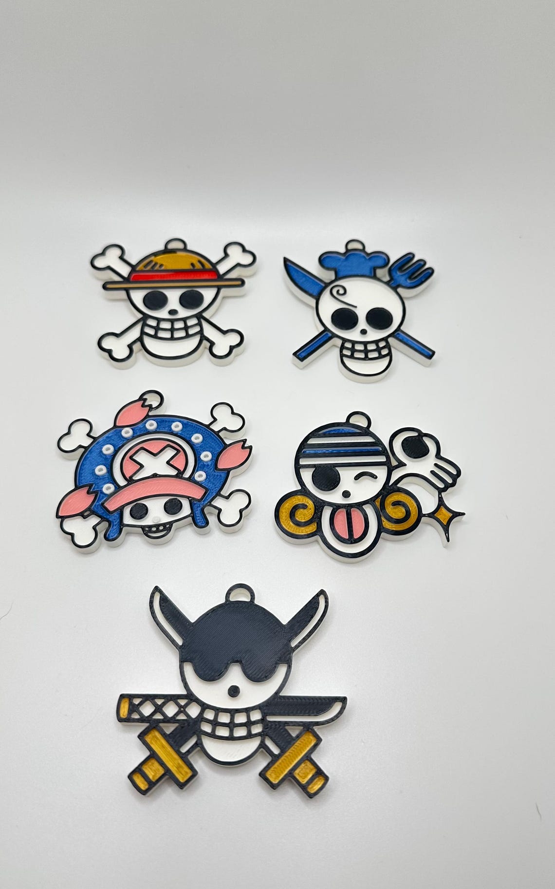 Custom One Piece Keychain: Multi-color 3D Printed Anime Gift - Etsy