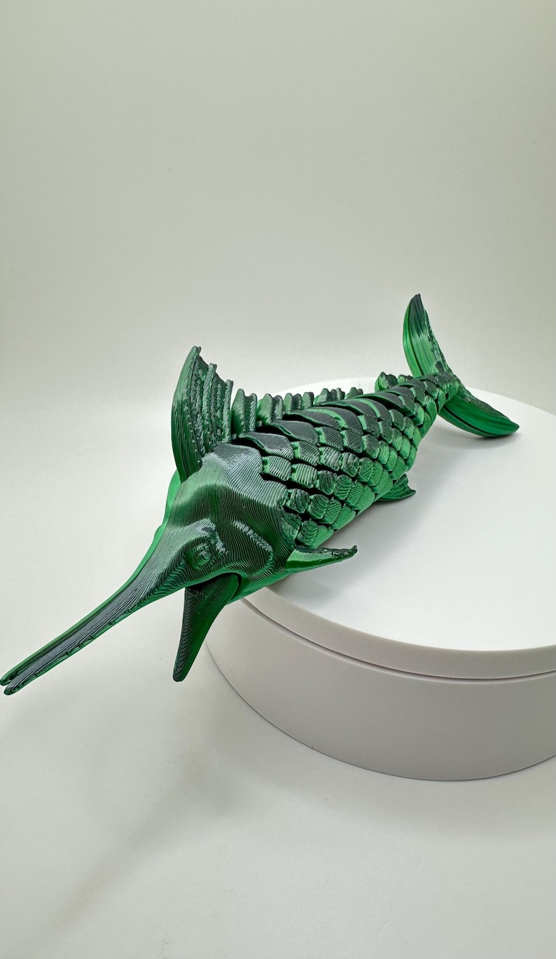 3D Printed Articulated Marlin Fish: Tropical Desk Fidget Toy - Etsy