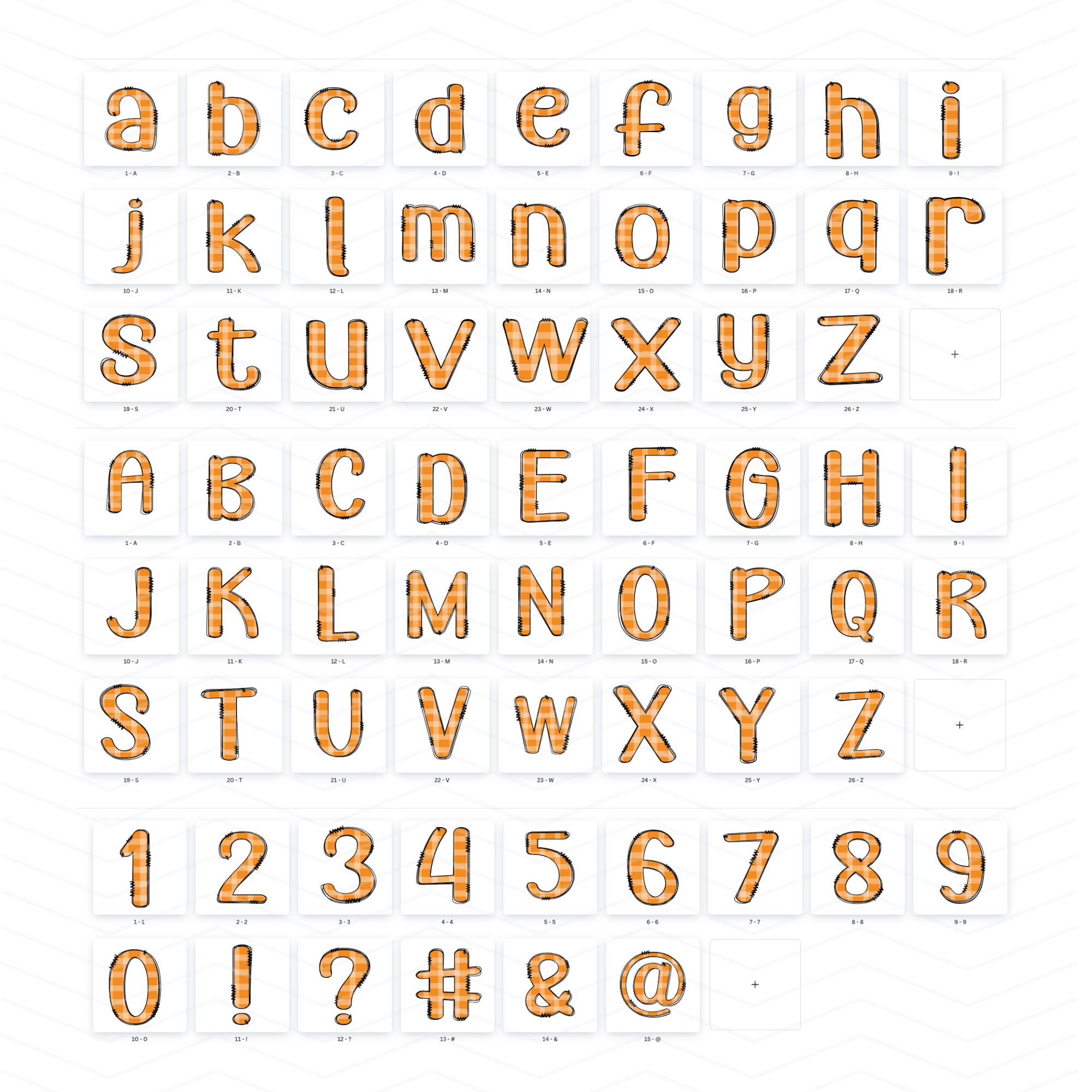 Fall Doodle Letters +fall Clip Art/hand Drawn Alpha Bundle/autumn ...