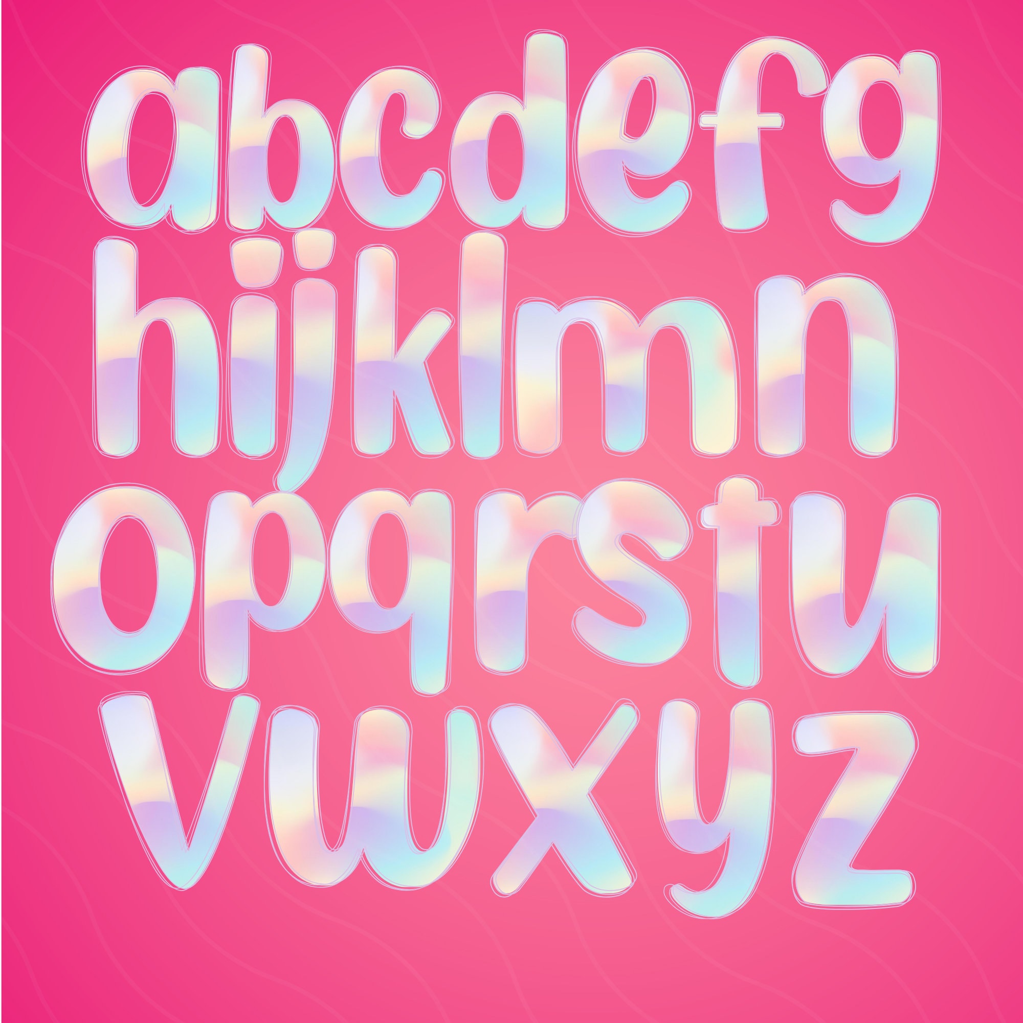 Pastel Swirl Alphabet Letters PNG Bundle/alpha Png Designs/alpha Png ...
