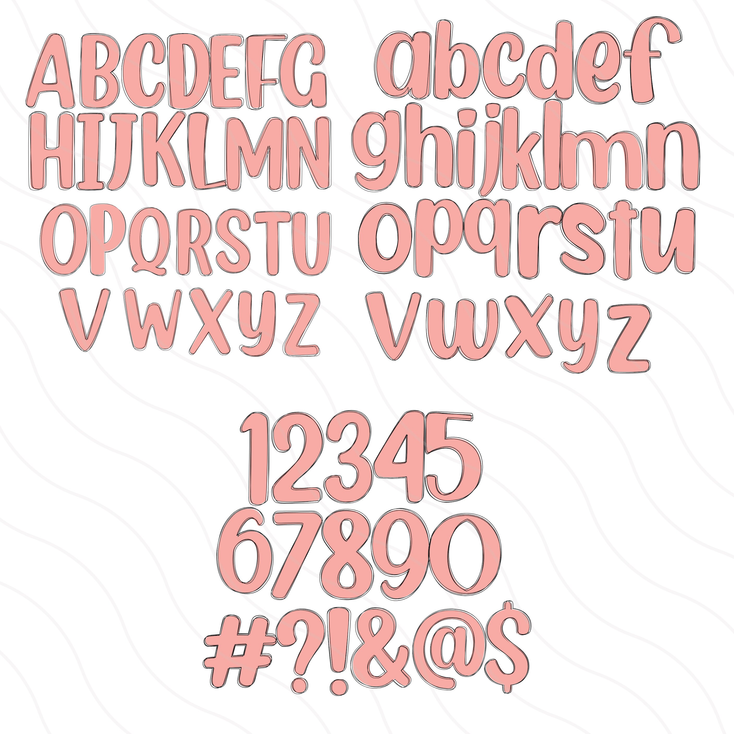 Strawberry Alpha/strawberry Alpha Doodle Set/alpha Set/doodle Letters ...